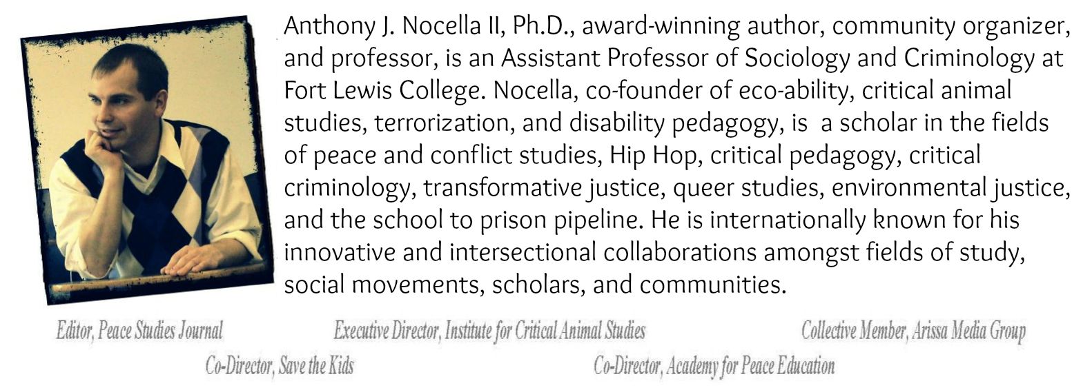 | Dr. Anthony J. Nocella II - Intersectional Collaborative Social ...